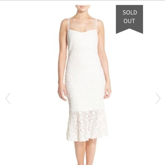 French Connection | Dresses | French Connection White Havana Lace Midi ...